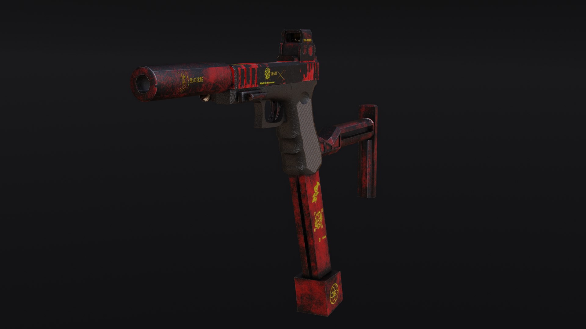 3D Low Poly Dragon Glock - TurboSquid 1807178