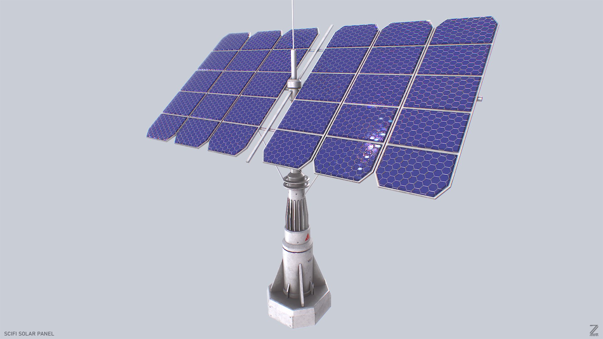 Scifi Solar Panel Model - TurboSquid 2221611