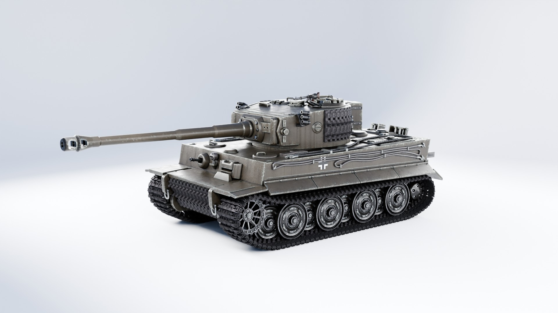 Panzerkampfwagen VI Tiger Ausf E Tiger I 3D Model - TurboSquid 2354918