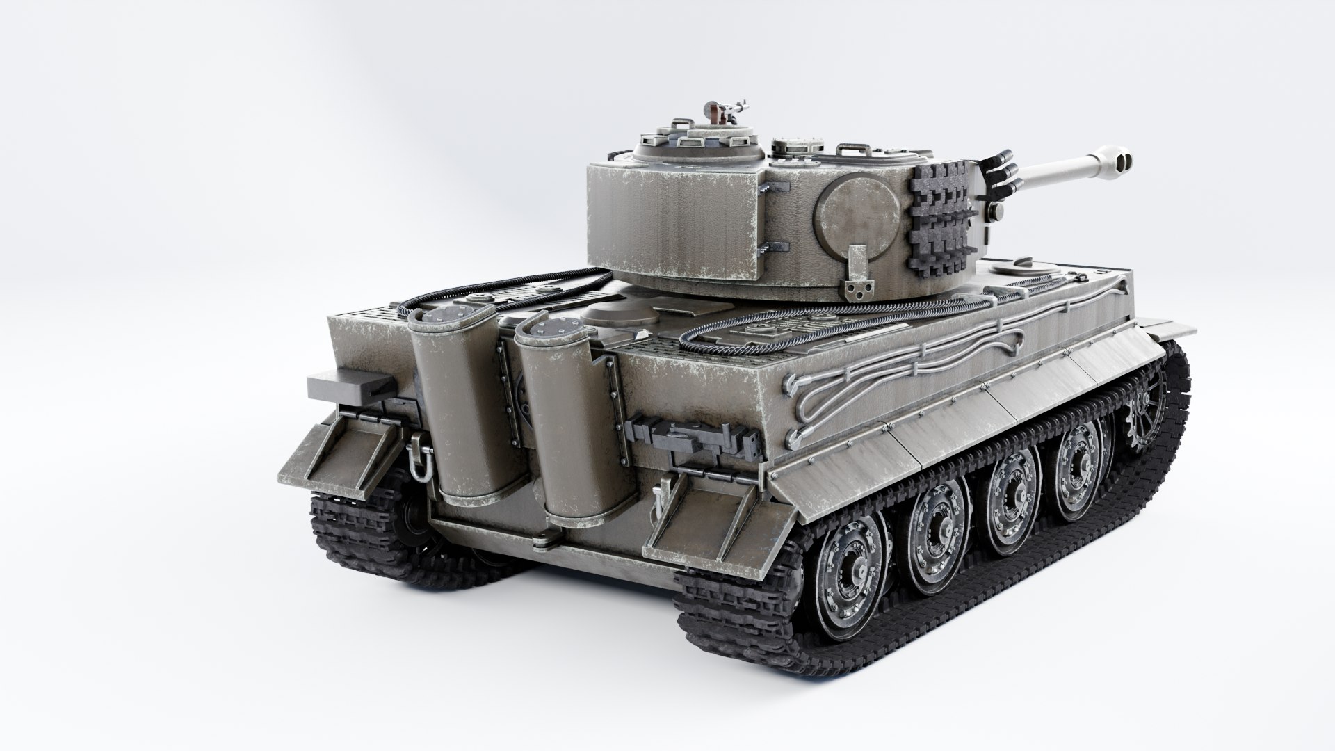 Panzerkampfwagen VI Tiger Ausf E Tiger I 3D Model - TurboSquid 2354918