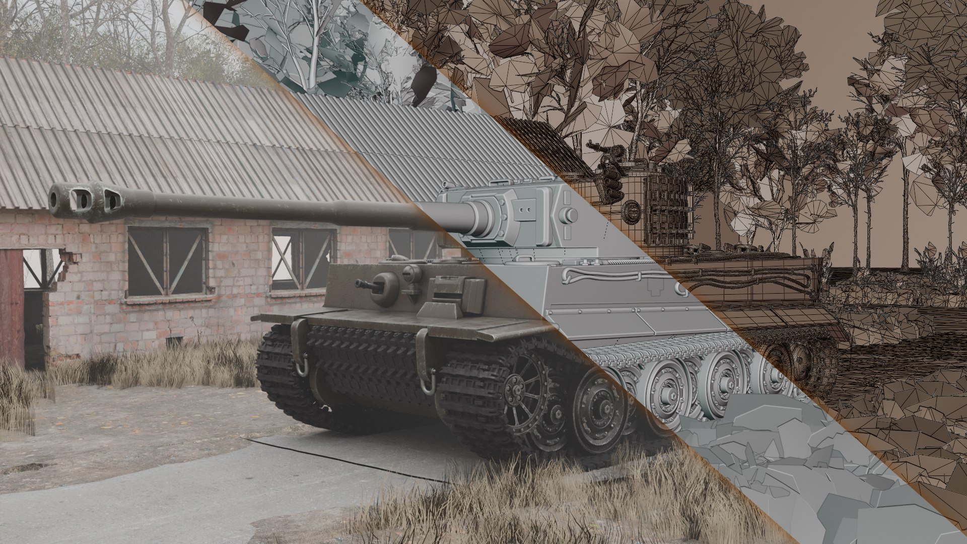 Panzerkampfwagen VI Tiger Ausf E Tiger I 3D Model - TurboSquid 2354918