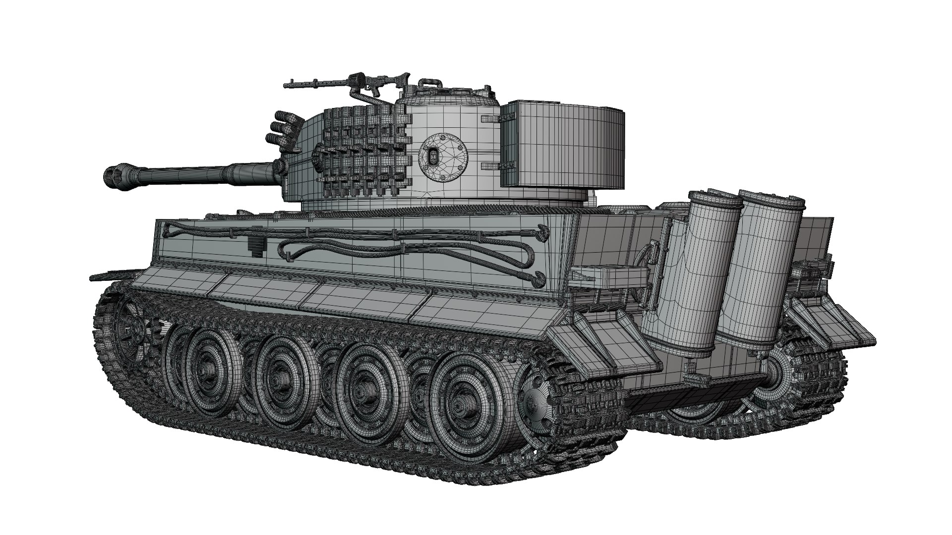 Panzerkampfwagen VI Tiger Ausf E Tiger I 3D Model - TurboSquid 2354918