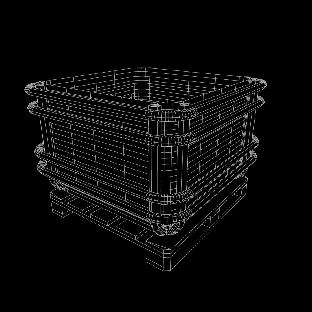 Container Pallet 3d 3ds