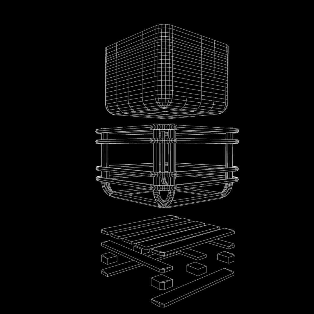 Container Pallet 3d 3ds