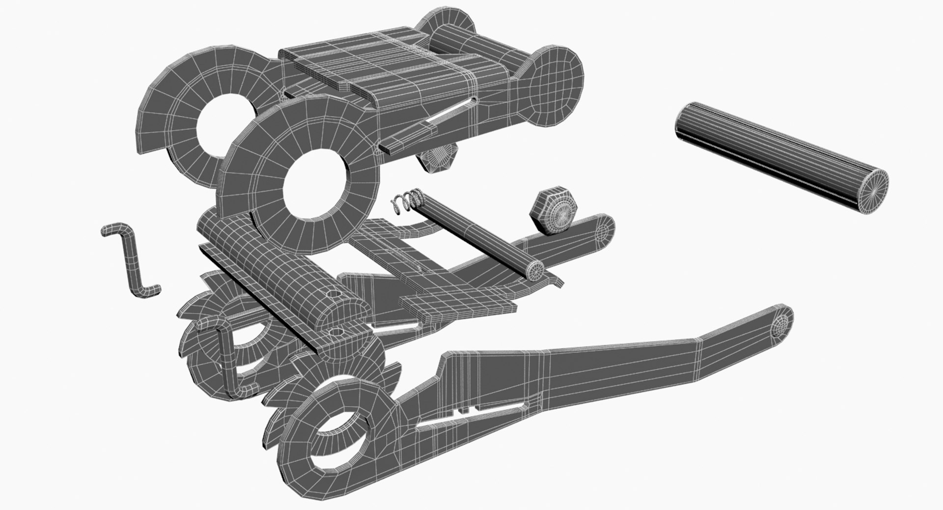 3D Model Logistic Cargo Ratchet Strap - TurboSquid 1384967