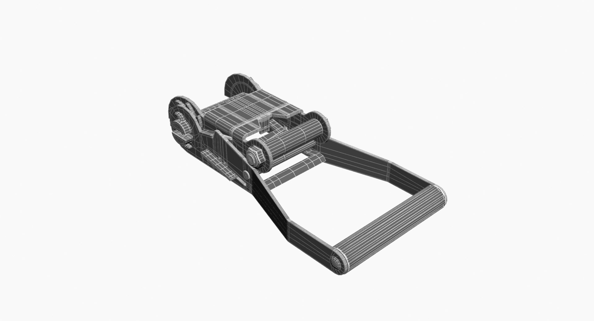 3D Model Logistic Cargo Ratchet Strap - TurboSquid 1384967