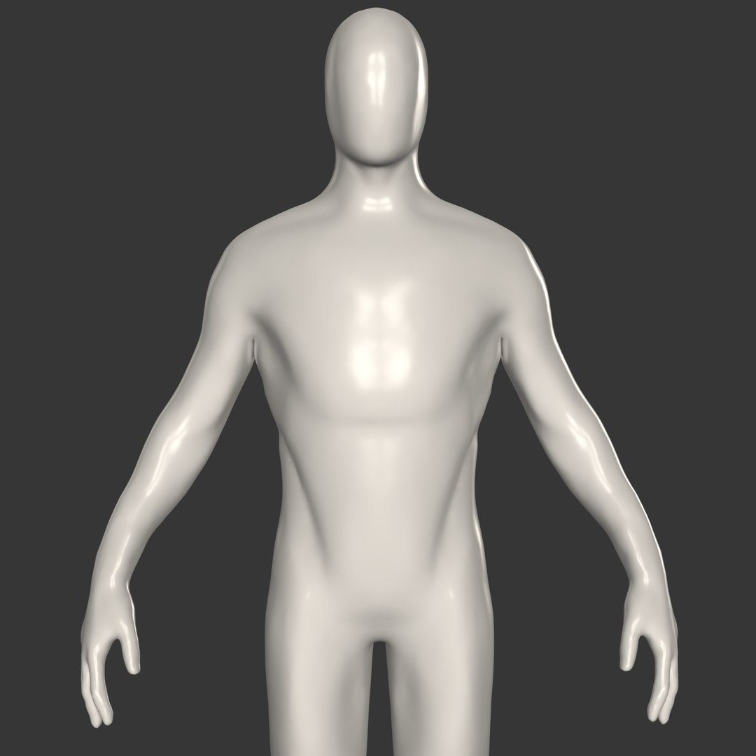 3D Rigged Male Base Mesh - TurboSquid 1411178
