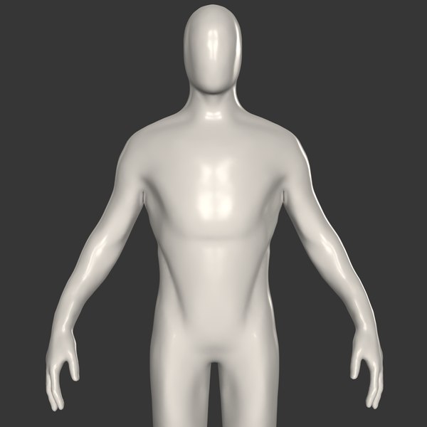 3D rigged male base mesh - TurboSquid 1411178