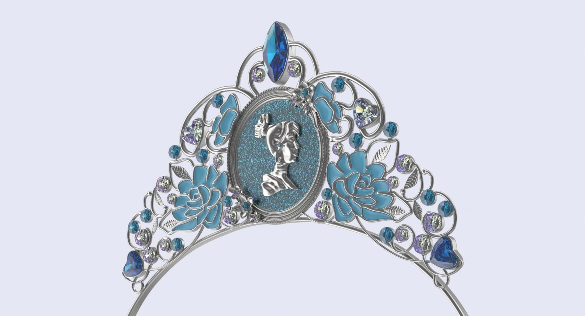 Cinderella Inspired Tiara 3d Max