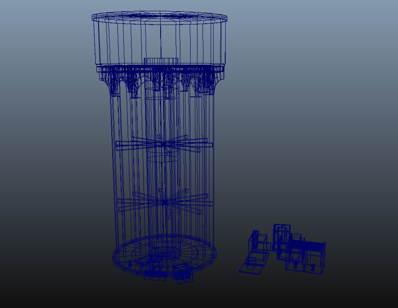 Water Tower 3D Model - TurboSquid 1208082