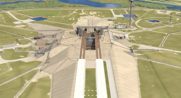 launch complex 39a shuttle 3d lwo