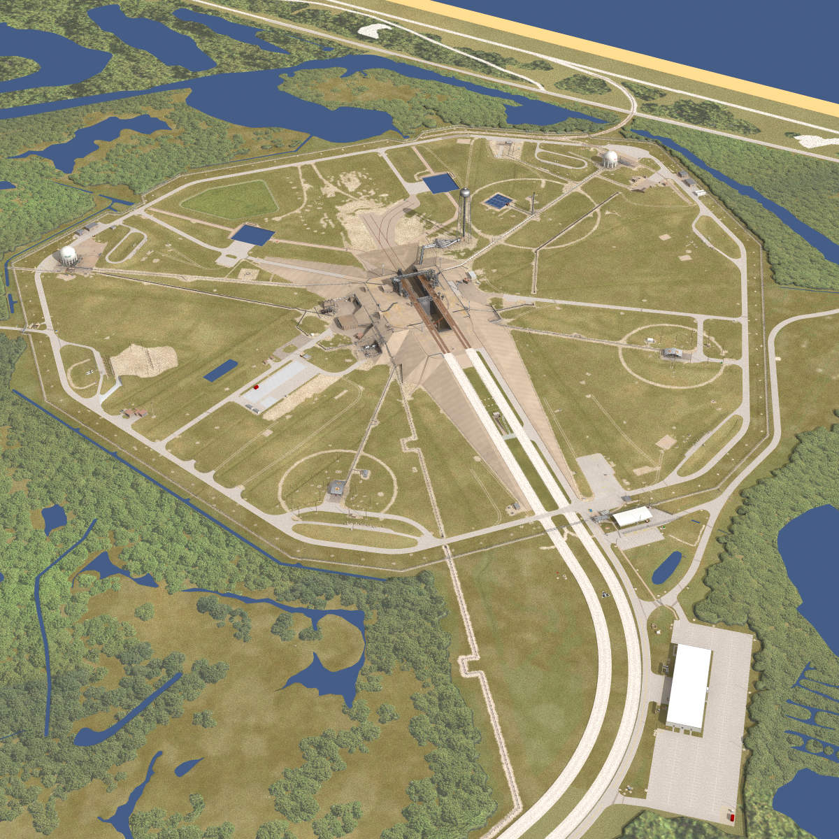 launch complex 39a shuttle 3d lwo