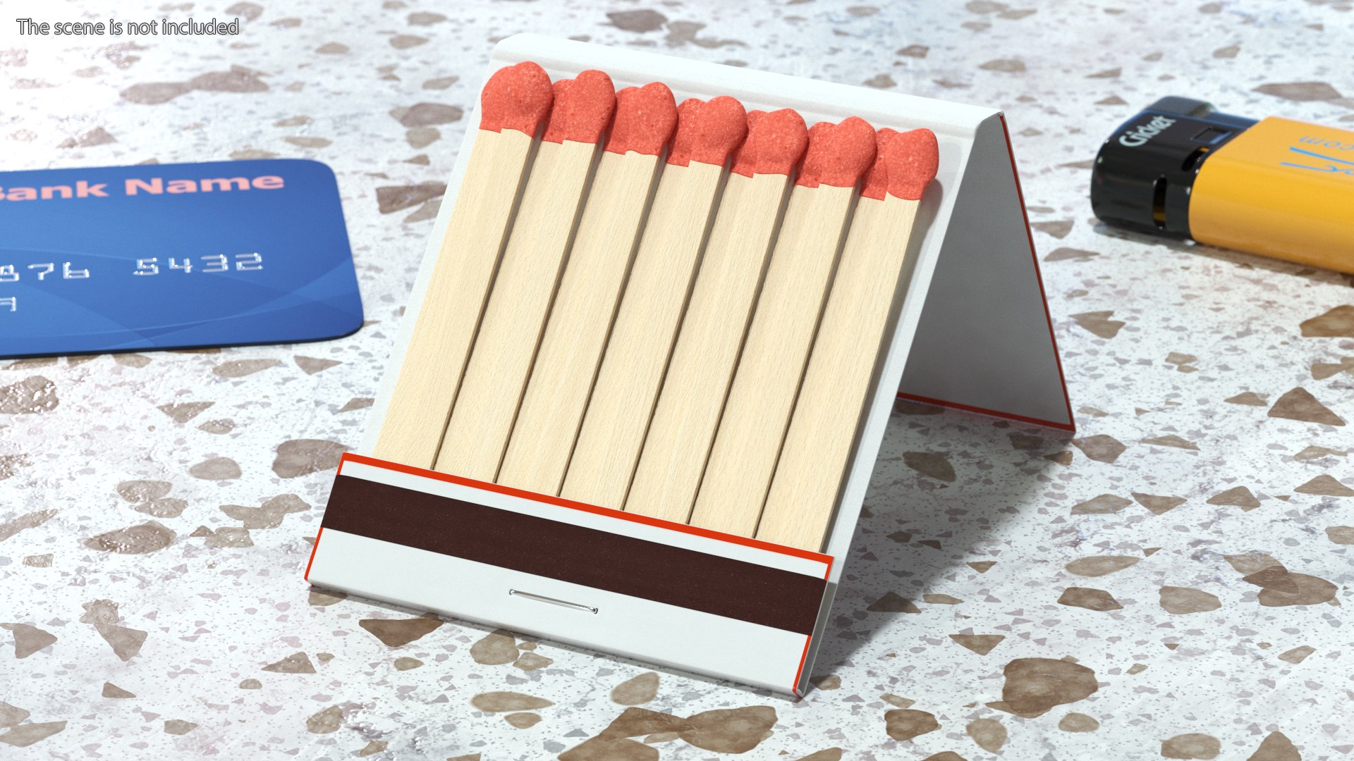 3D Plain White Matchbook Model - TurboSquid 1859295
