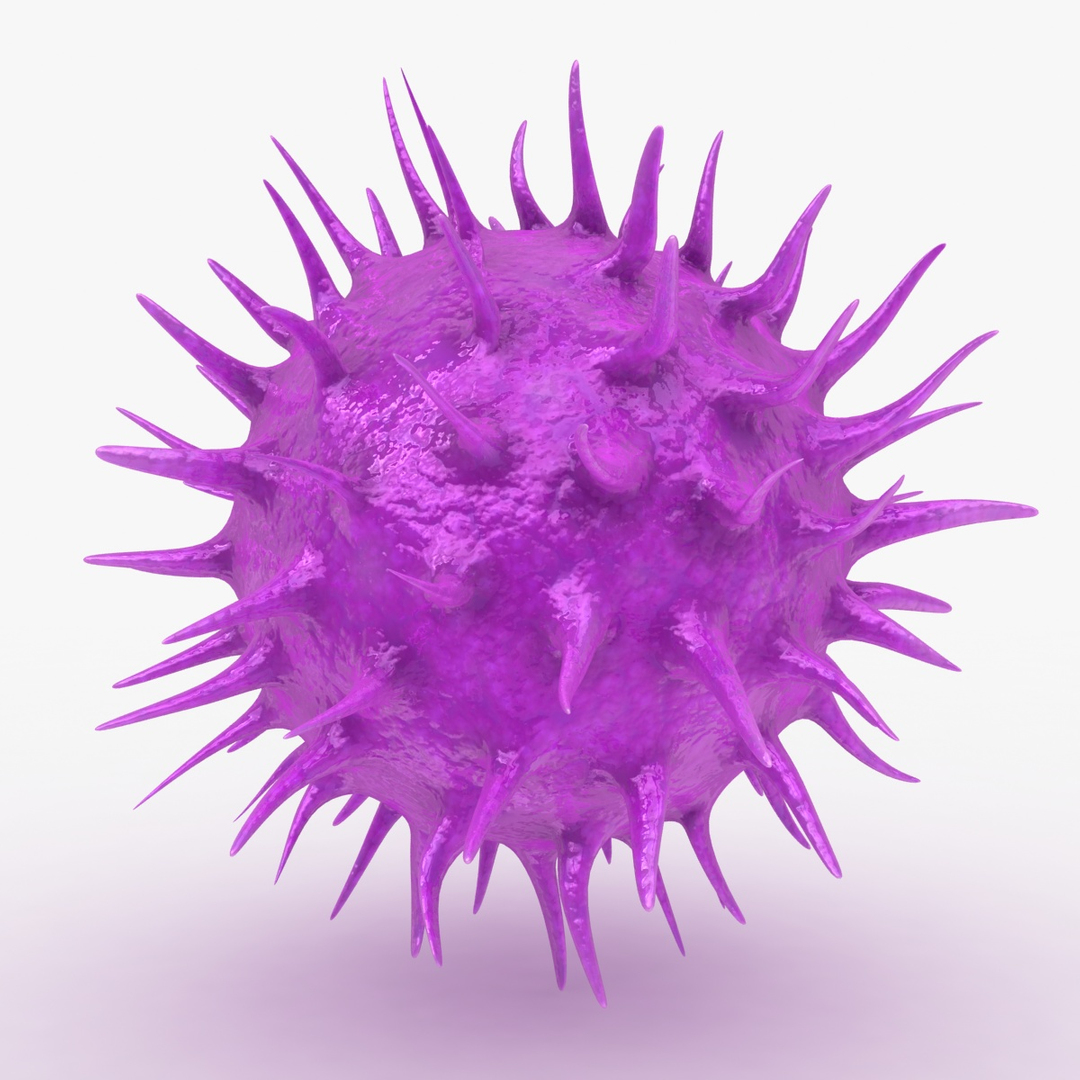 virus 03 purple 3d model