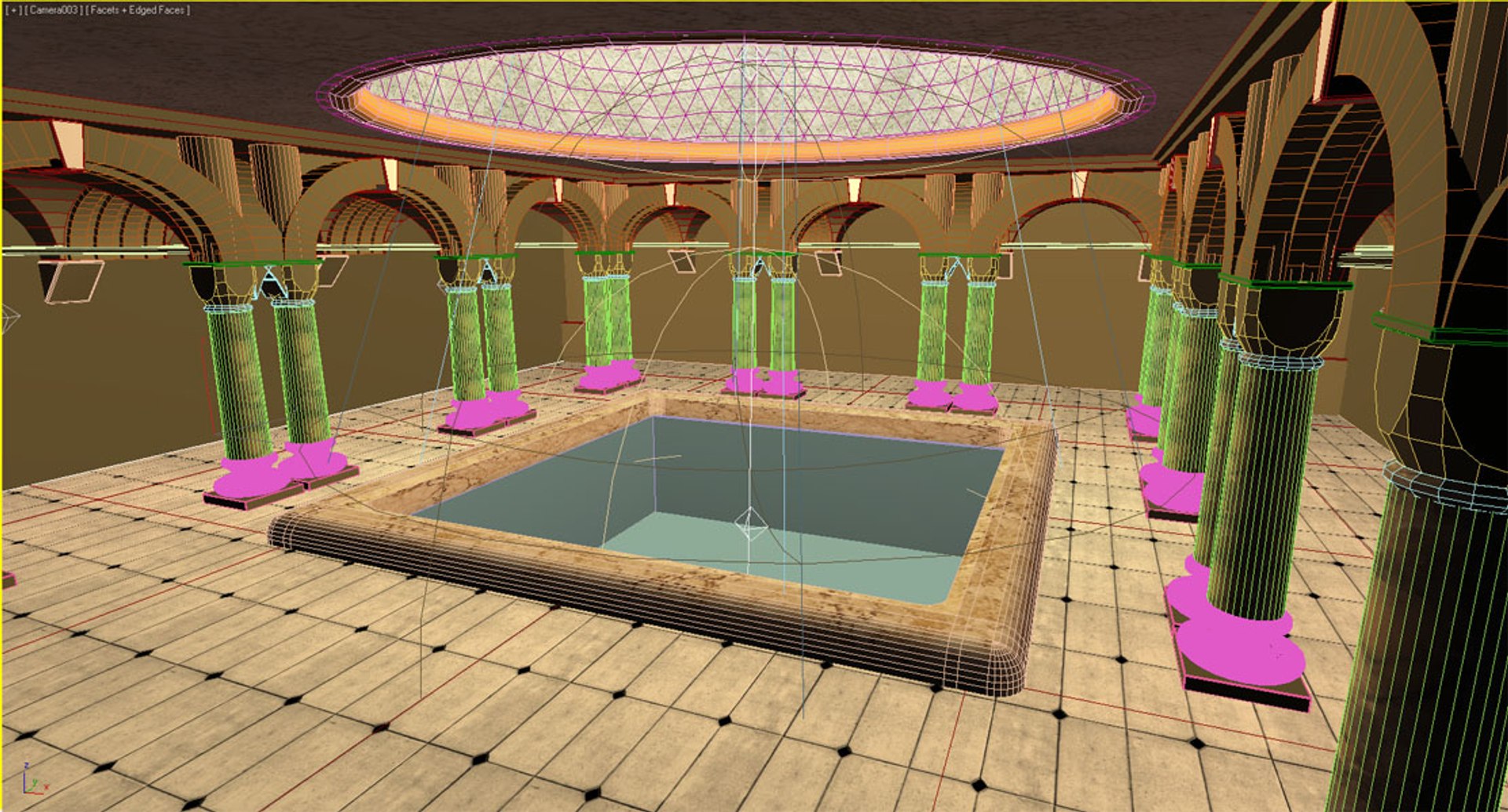 3d Model Ancient Bath