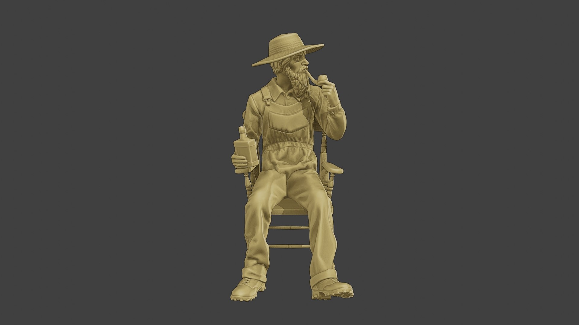 3D Farmer Man FM1 002 model - TurboSquid 2058832