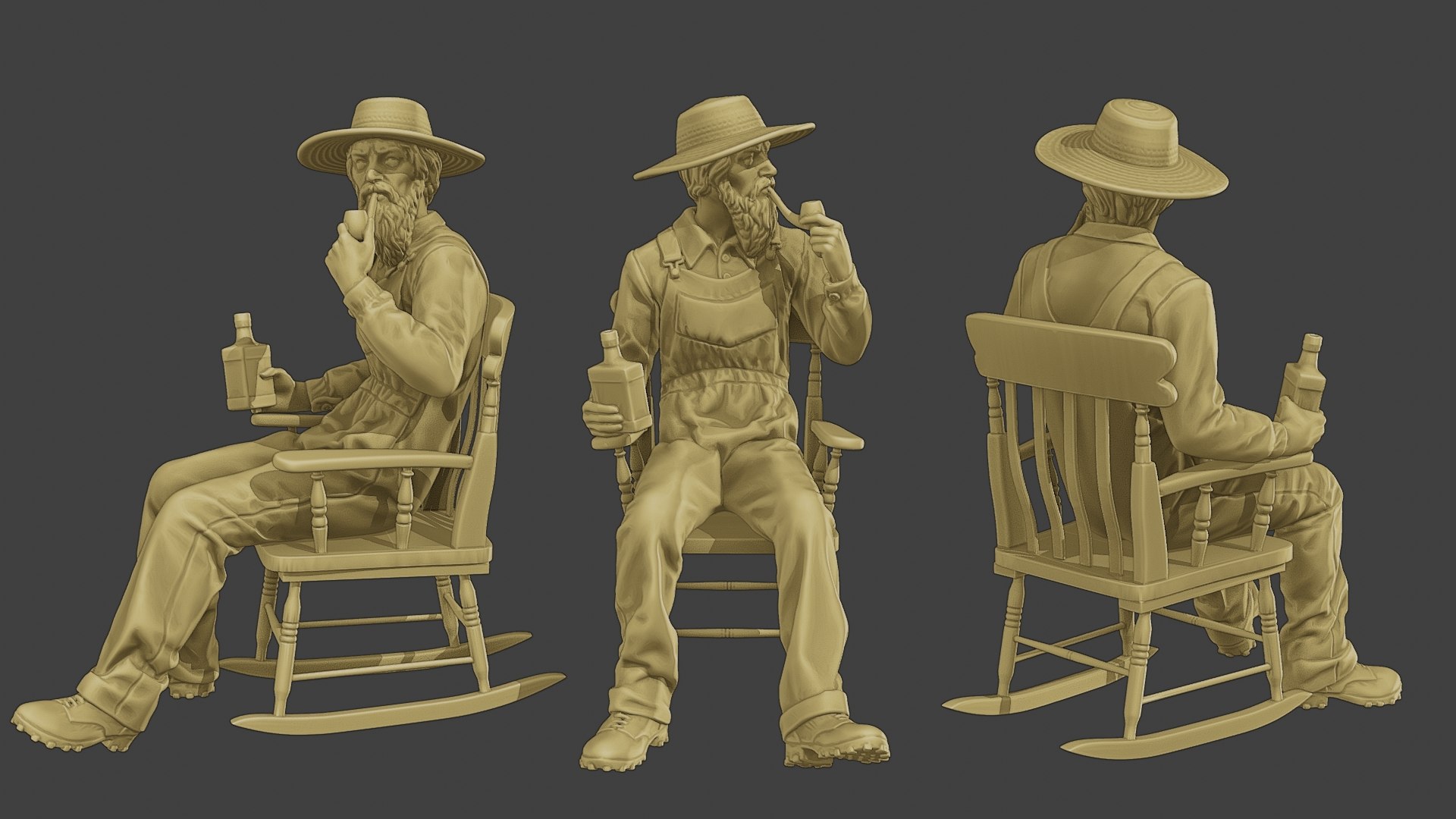 3D Farmer Man FM1 002 model - TurboSquid 2058832