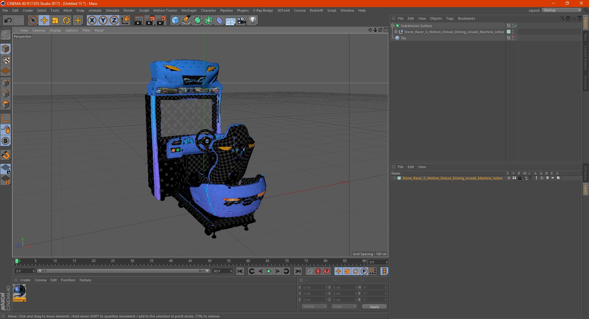 Storm Racer G Motion Deluxe Driving Arcade Machine Active model ...