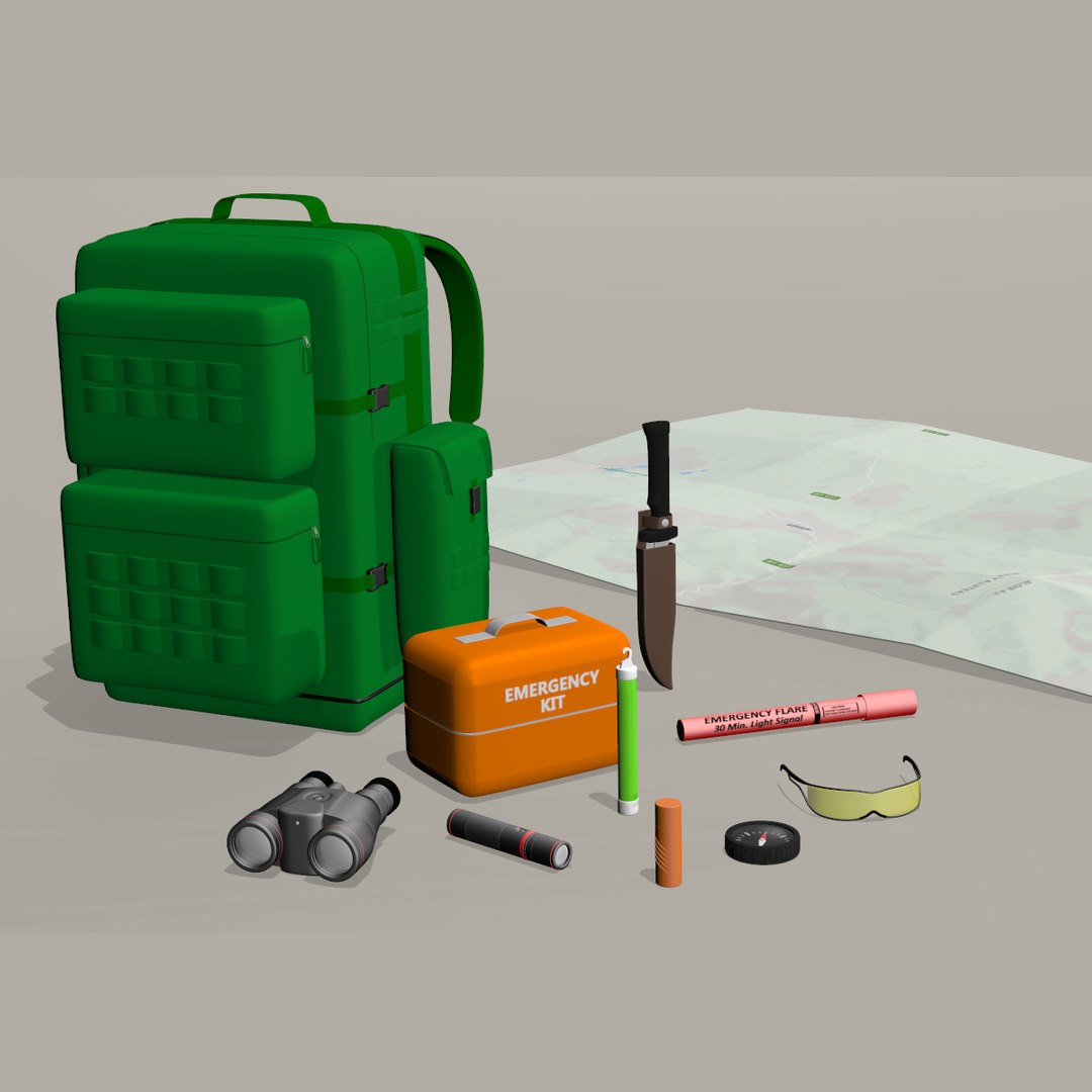 Survival props 3D model - TurboSquid 1594869