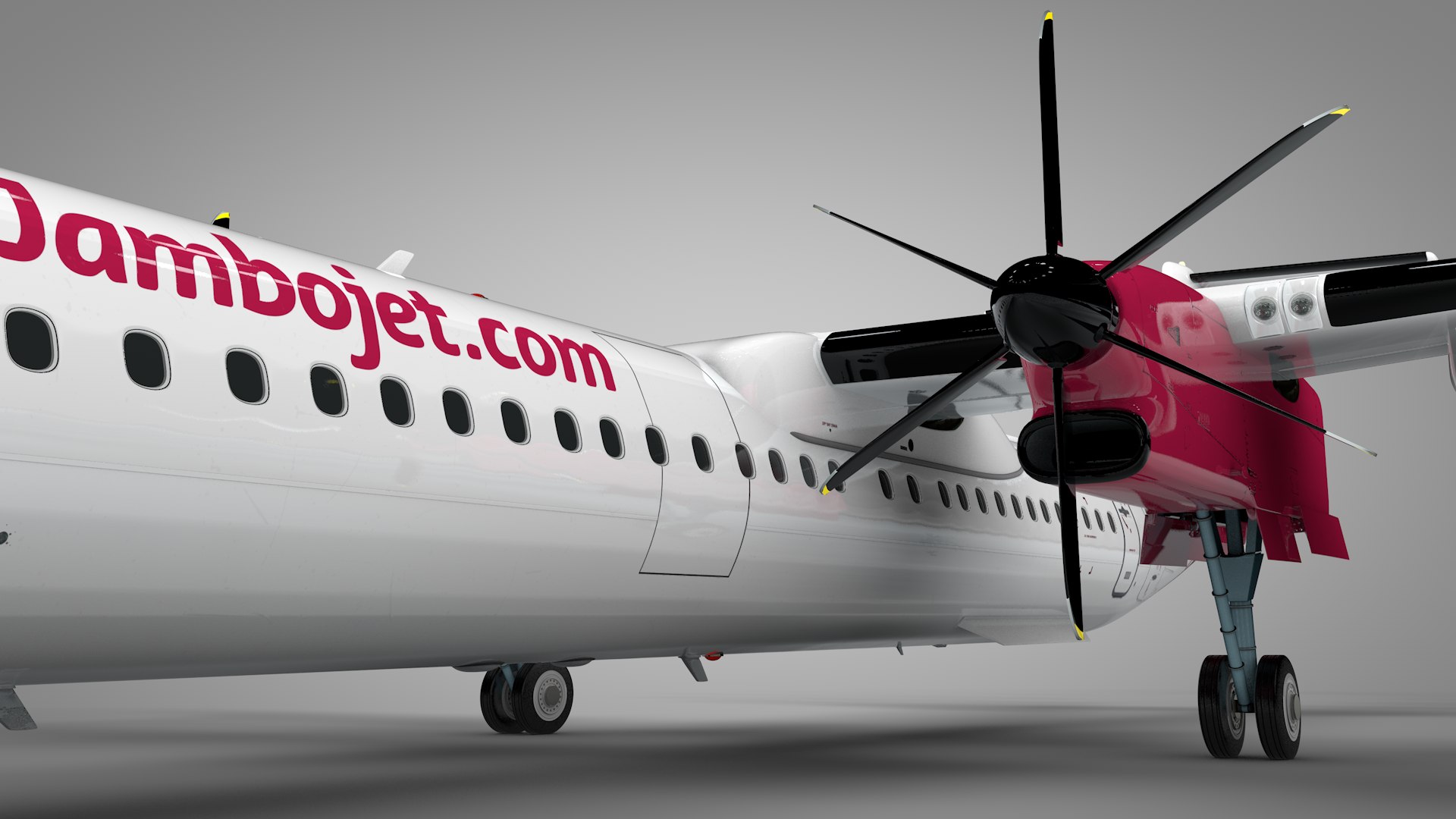 3D Model Jambojet Bombardier DHC-8 Q400 Dash 8 L1589 - TurboSquid 1825779