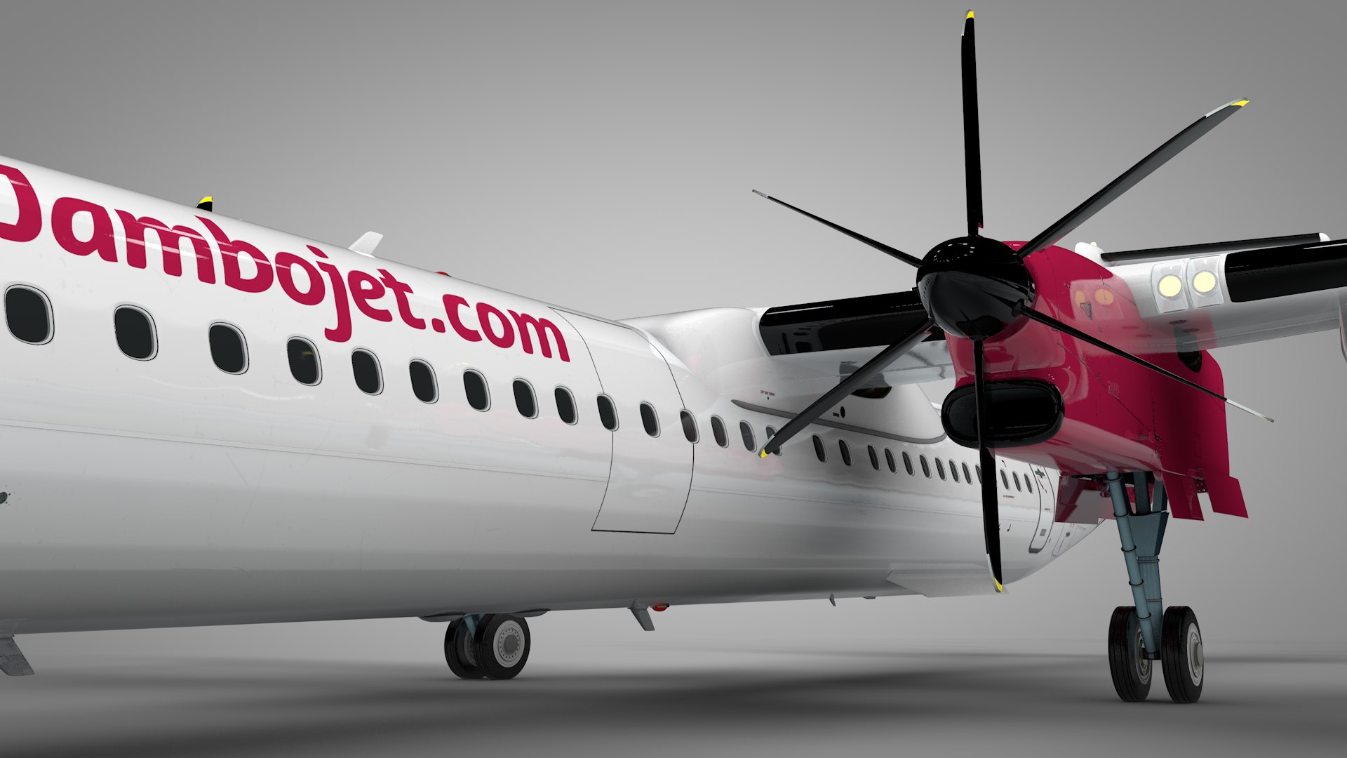3D Model Jambojet Bombardier DHC-8 Q400 Dash 8 L1589 - TurboSquid 1825779