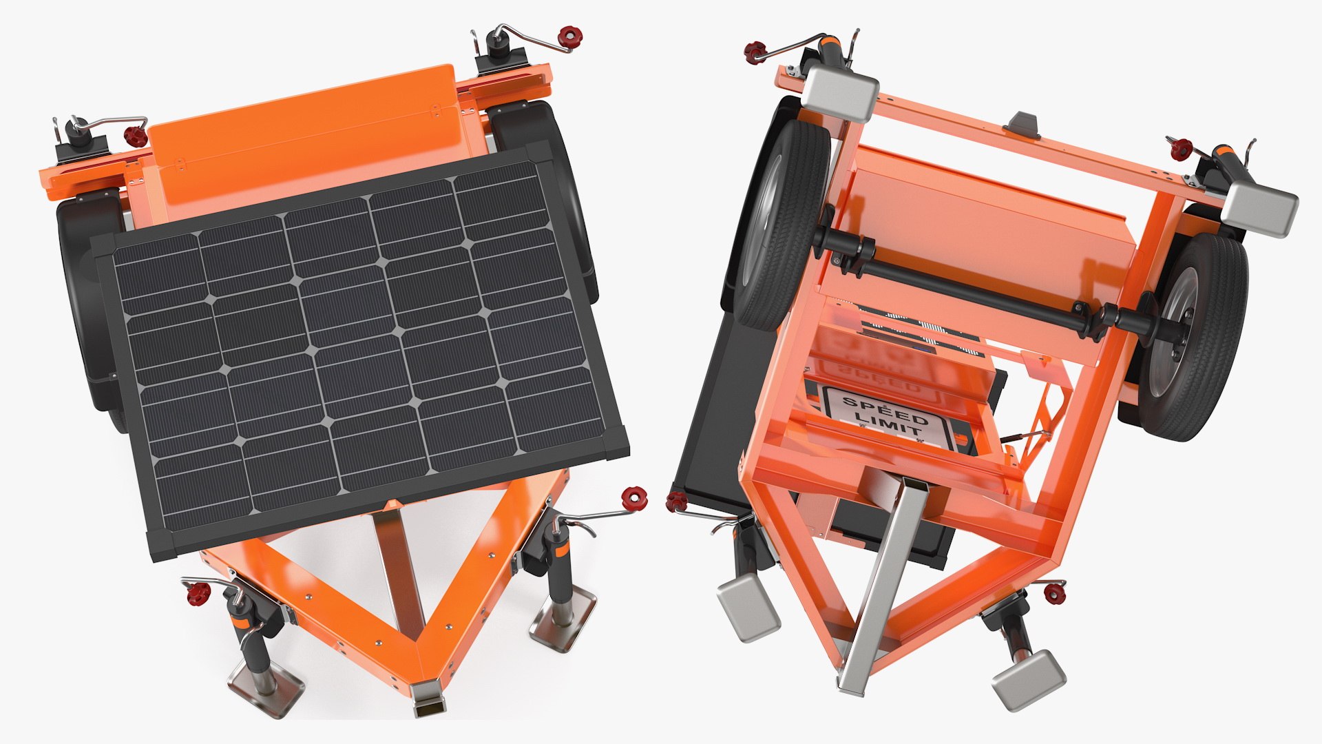 3D mobile matrix display trailer - TurboSquid 1632516