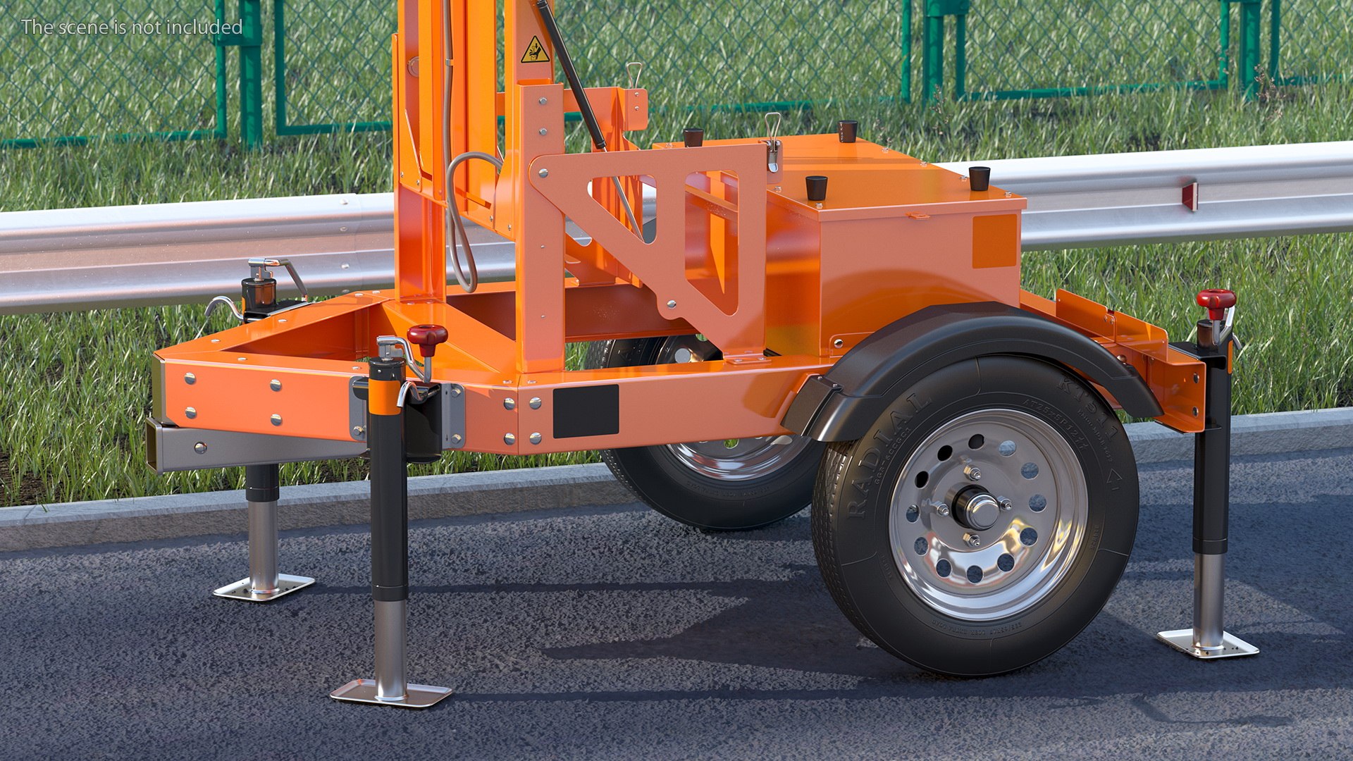 3D mobile matrix display trailer - TurboSquid 1632516