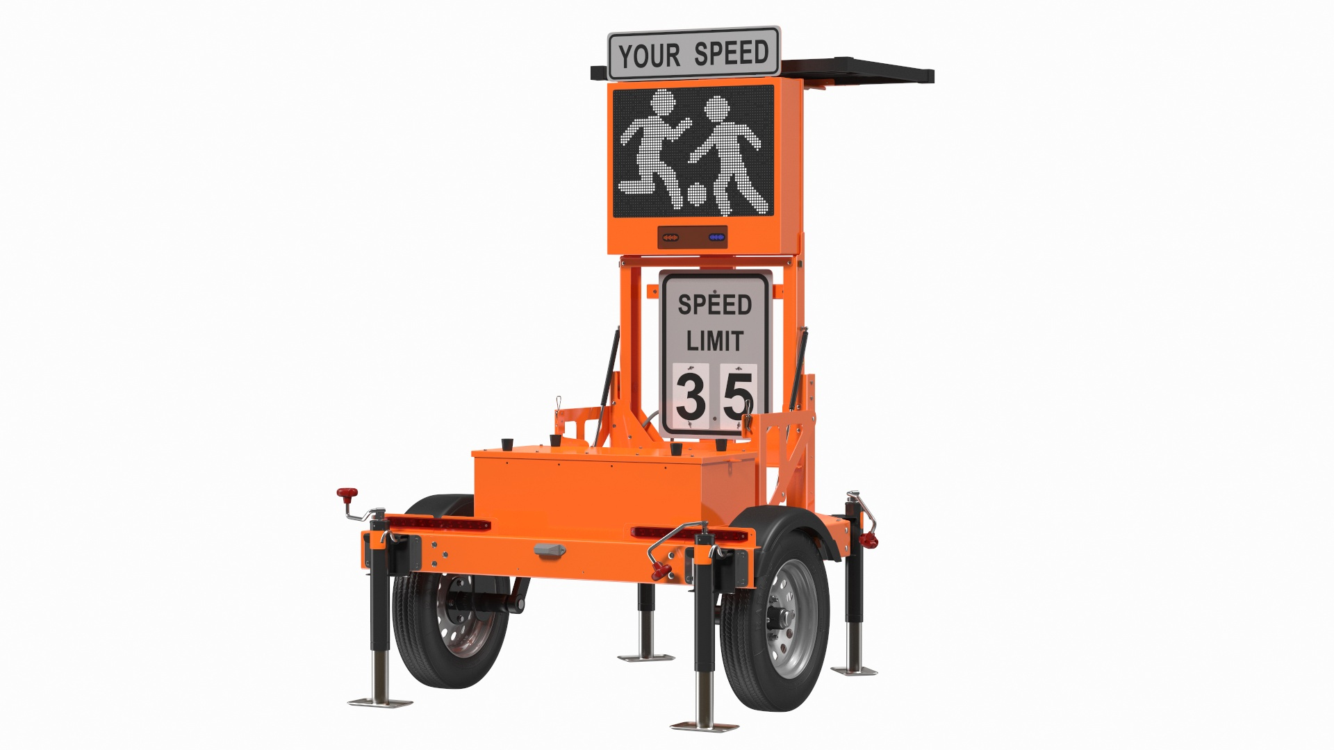 3D mobile matrix display trailer - TurboSquid 1632516