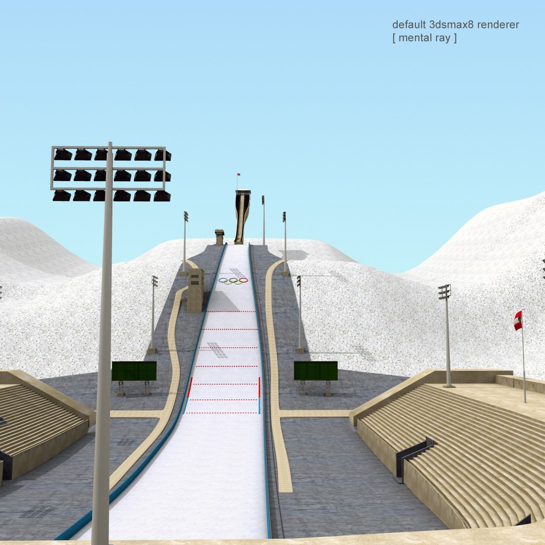 Ski Jump 3d Model