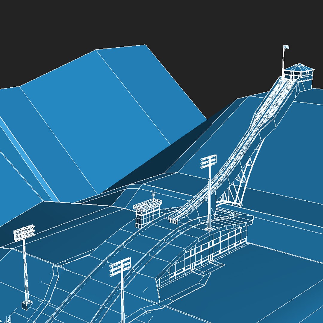 Ski Jump 3d Model