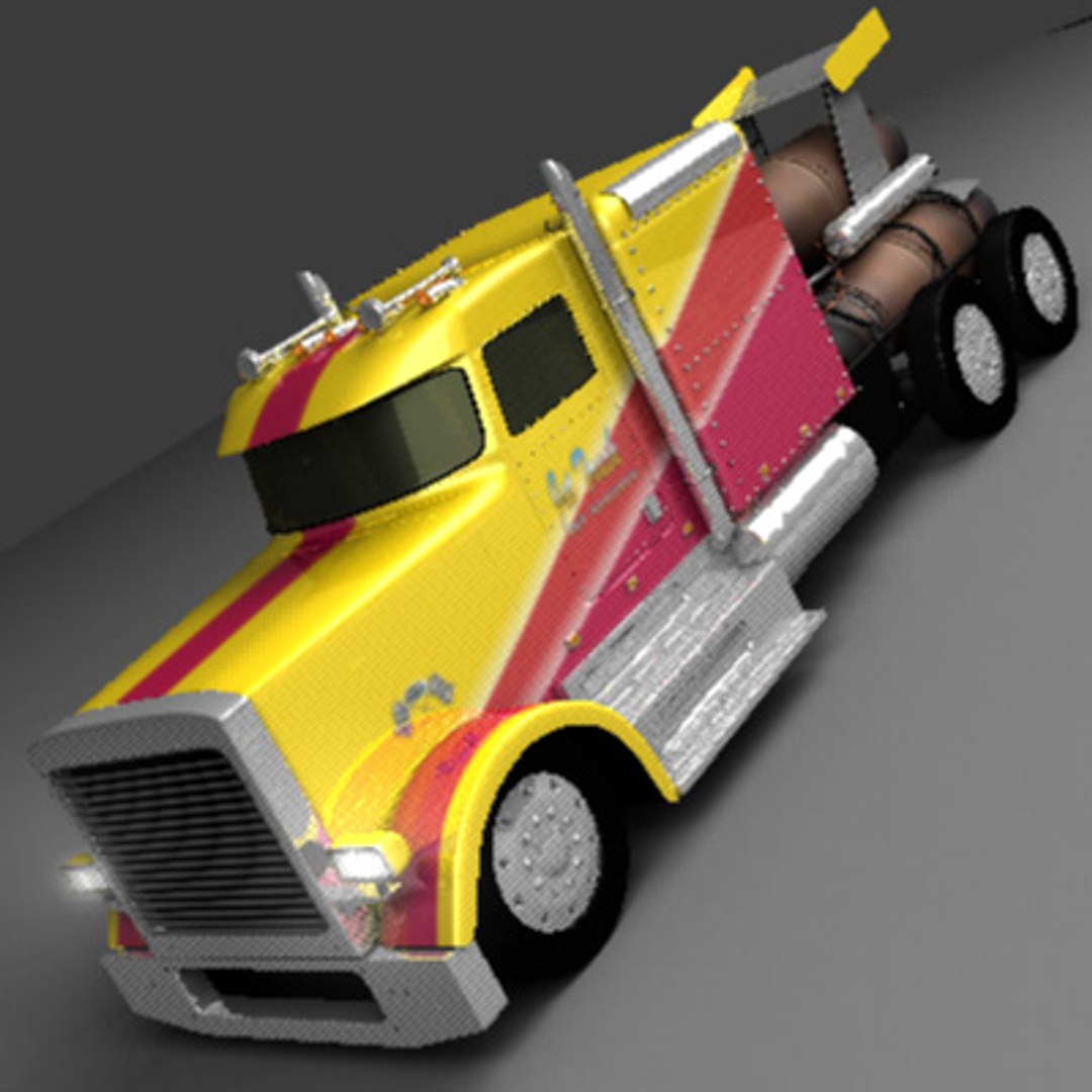 Jet Truck 3d Model