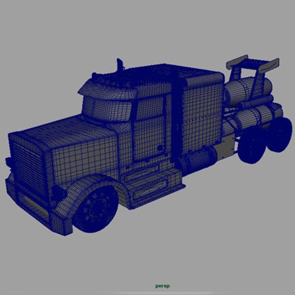jet truck 3d model