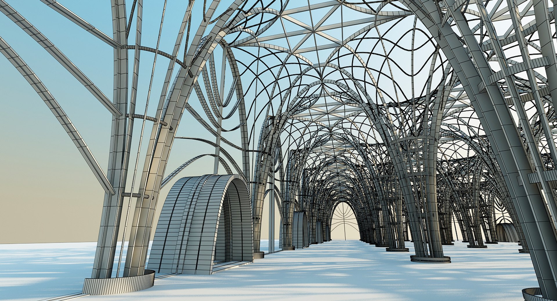 architectural structure scene interior 3d max