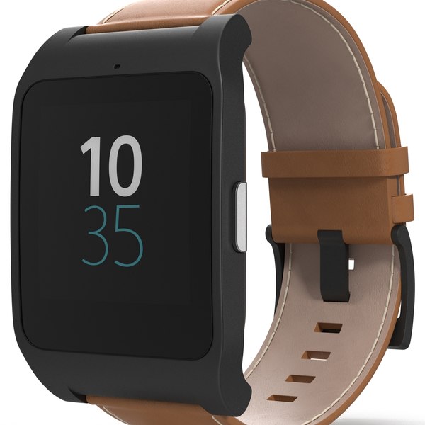 3d model sony smartwatch 3 leather
