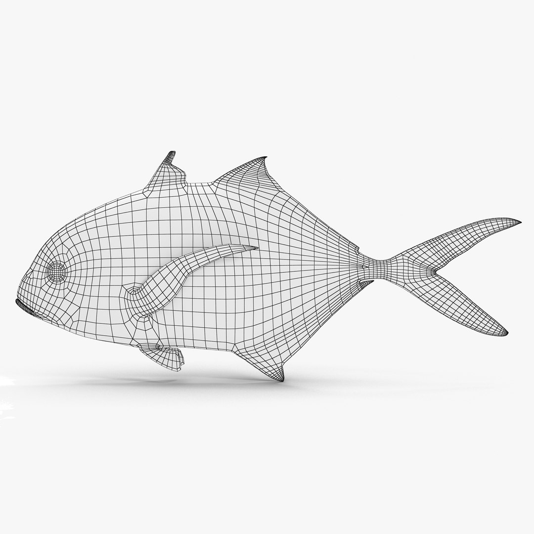 3d Model Of Golden Trevally