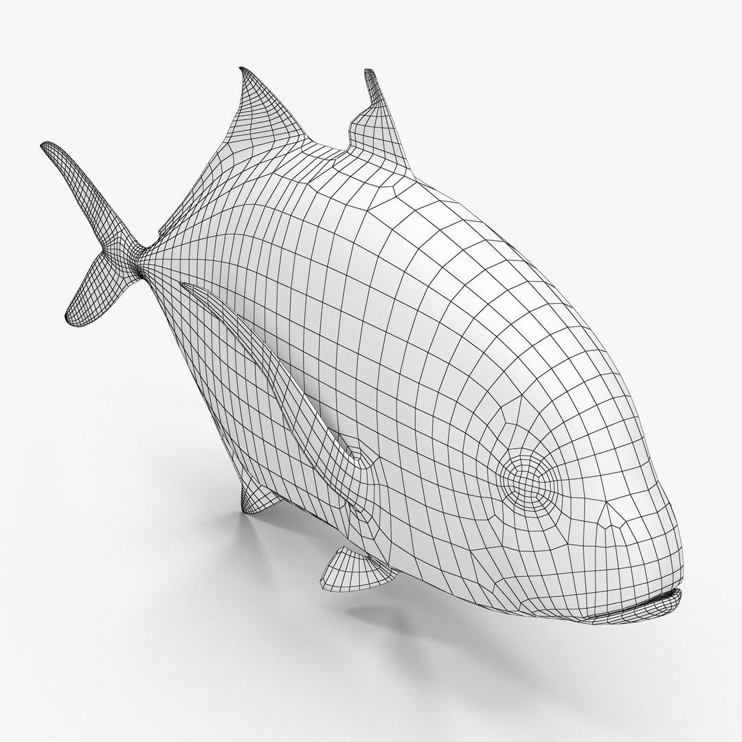 3d Model Of Golden Trevally