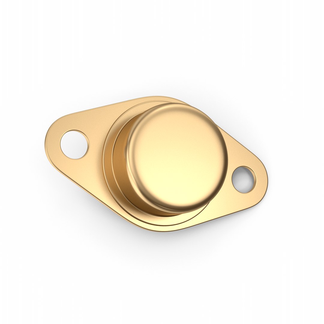 3D Model Golden NPN PowerTransistor - TurboSquid 1925983