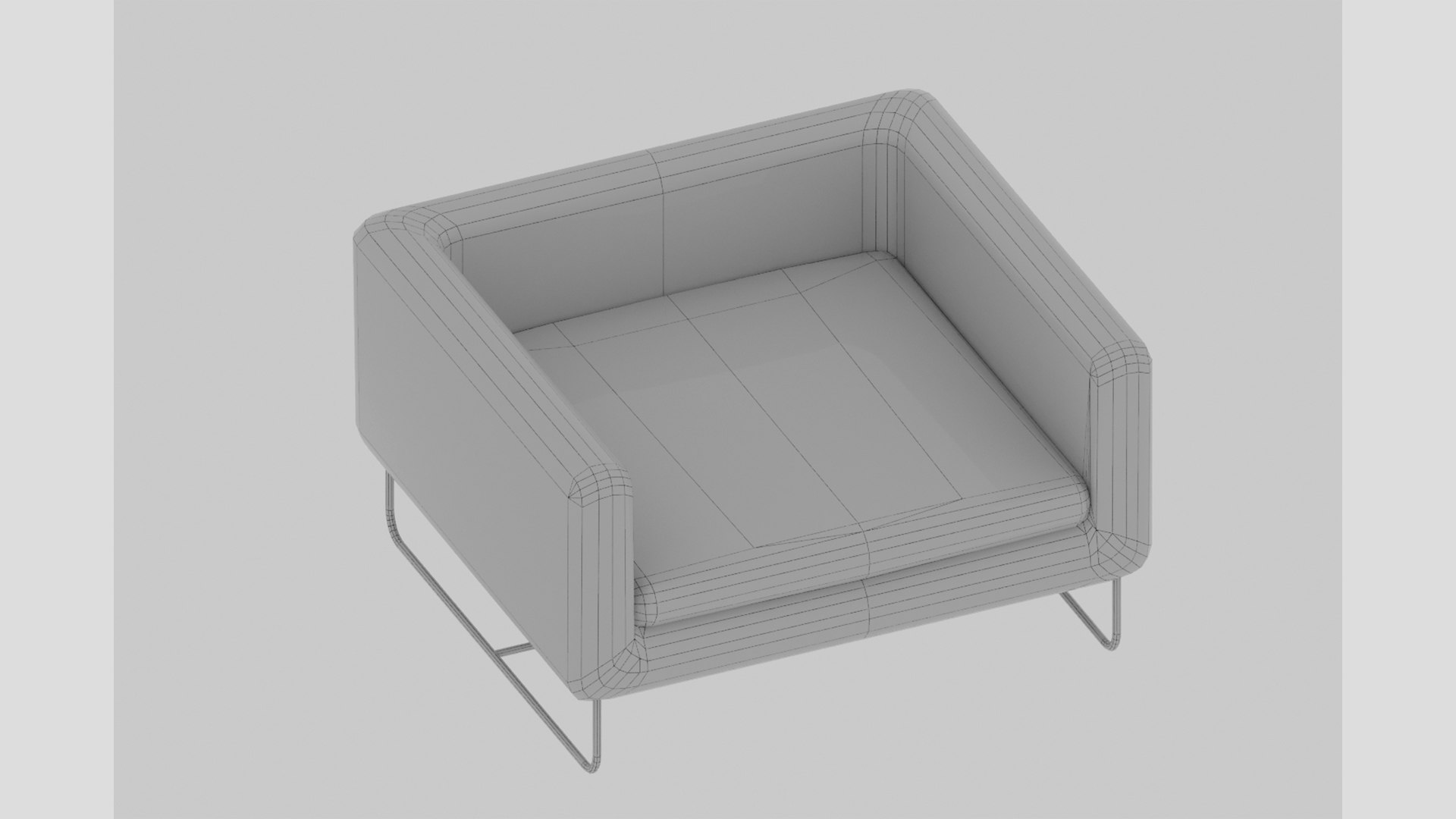 Leather Armchair Low-poly 3D Model - TurboSquid 1805398