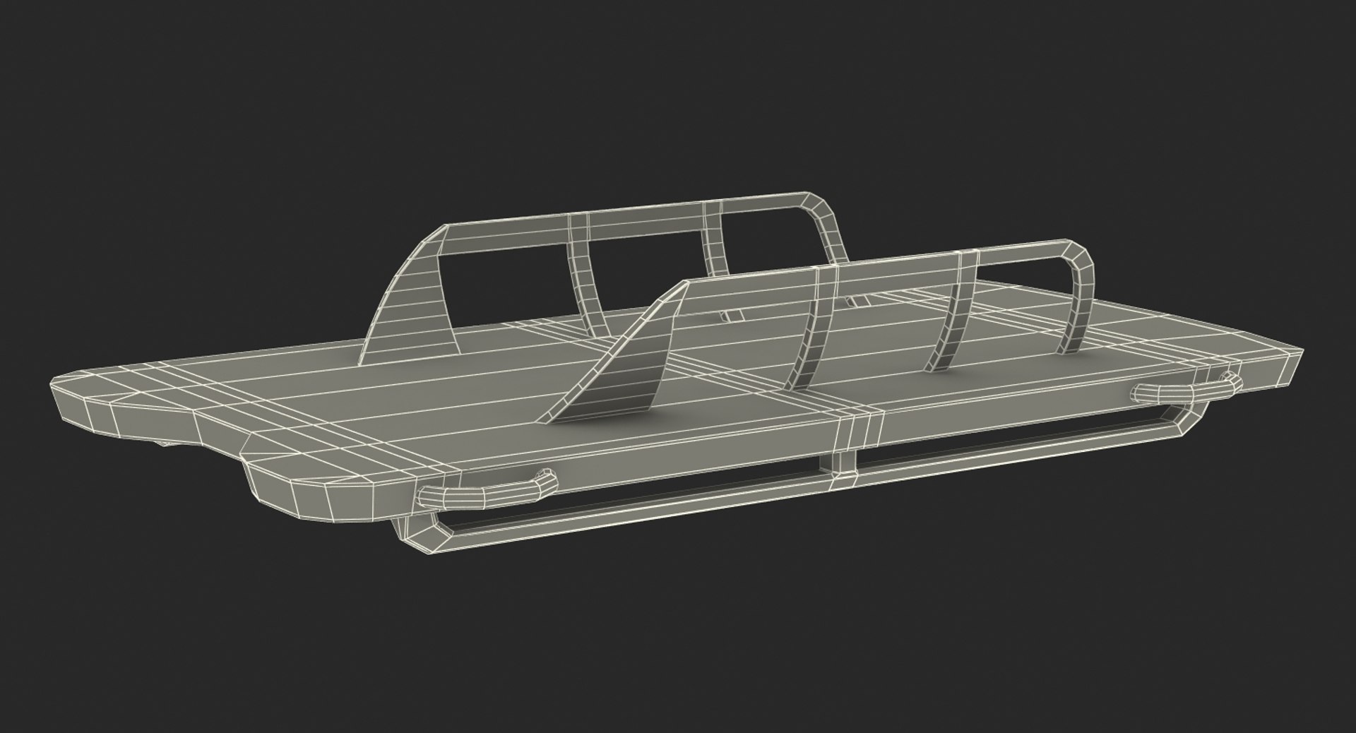 Skeleton Sled 3d Model