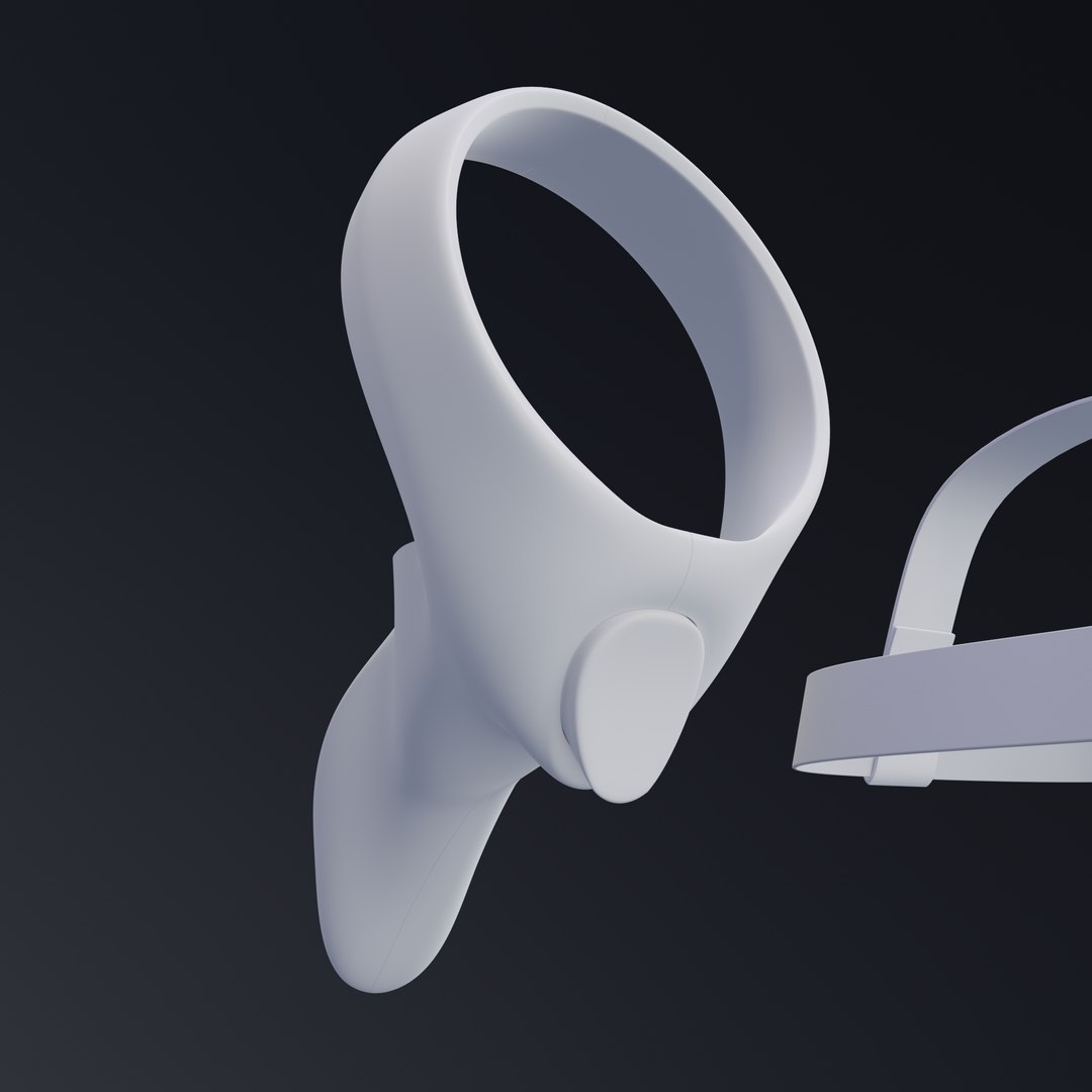 3D Oculus Quest 2 With Controllers Model - TurboSquid 2194859