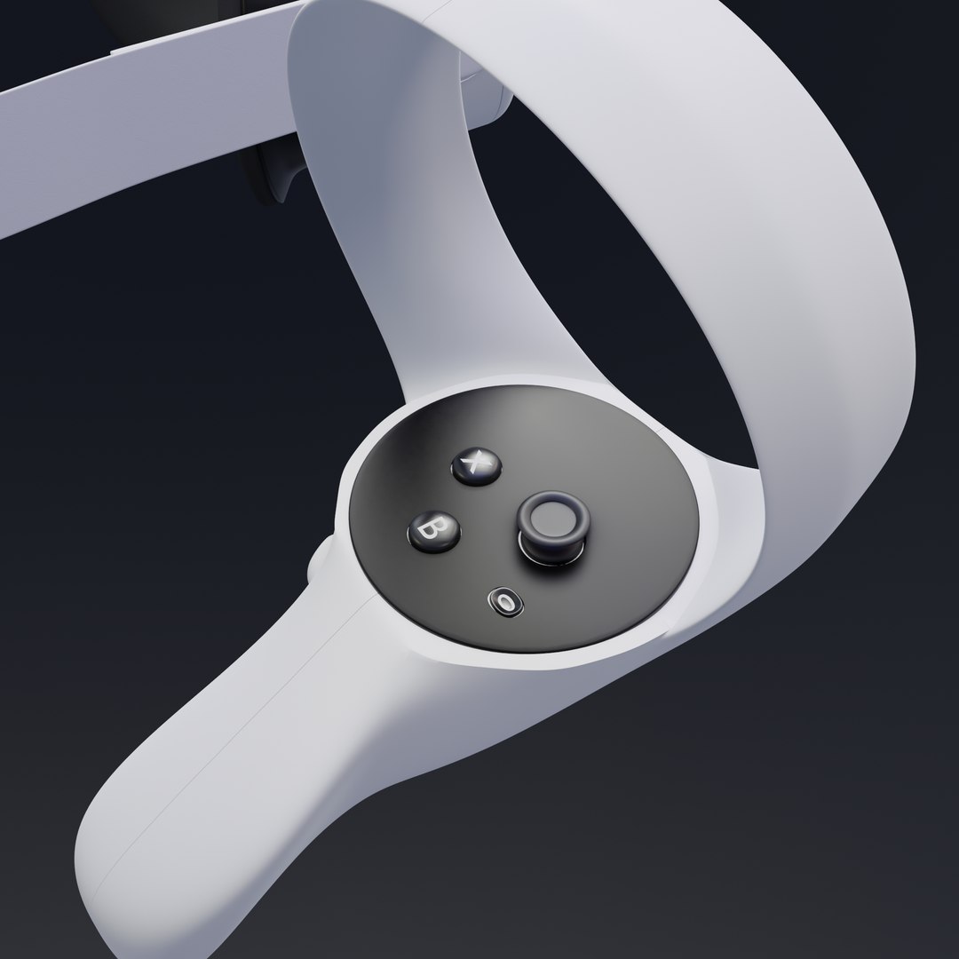 3D Oculus Quest 2 With Controllers Model - TurboSquid 2194859