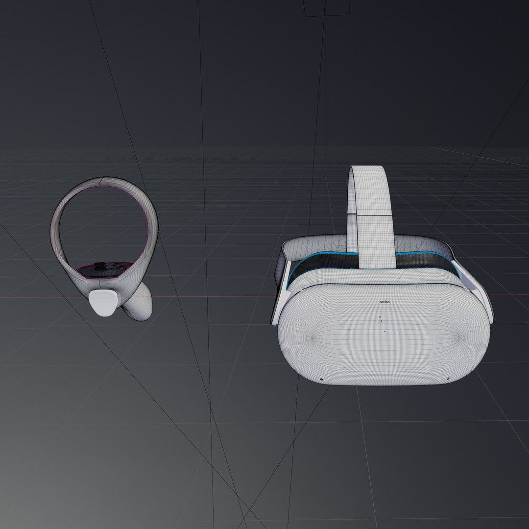 3D Oculus Quest 2 With Controllers Model - TurboSquid 2194859