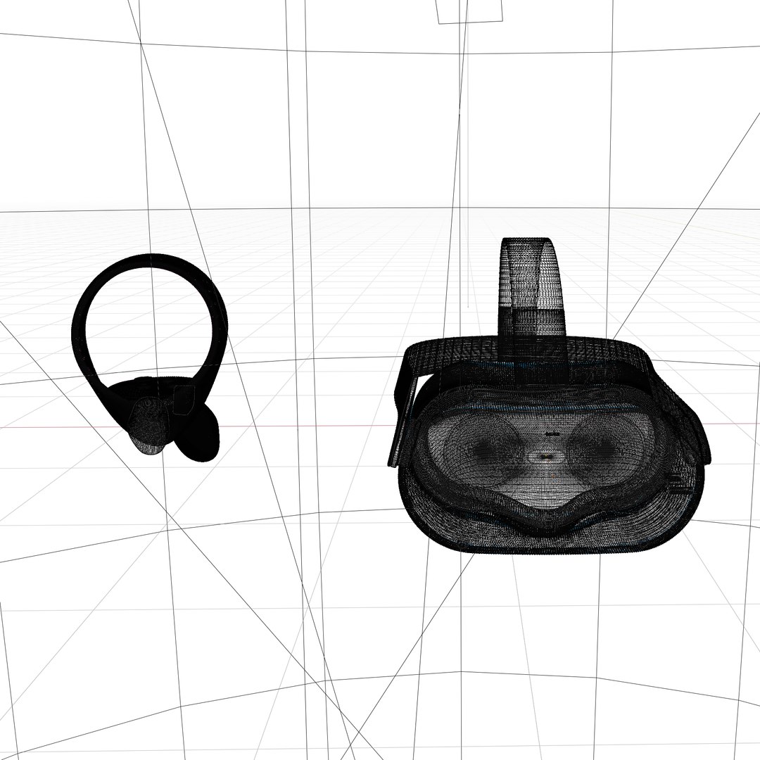 3D Oculus Quest 2 With Controllers Model - TurboSquid 2194859