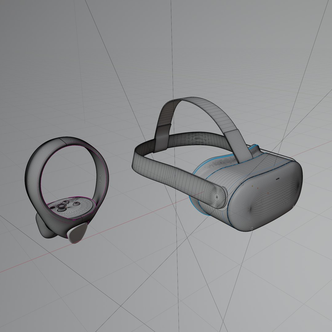 3D Oculus Quest 2 With Controllers Model - TurboSquid 2194859