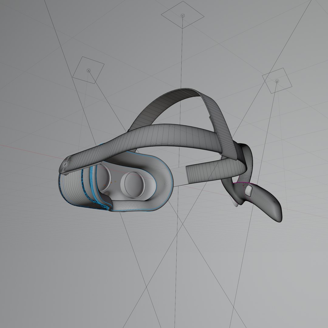 3D Oculus Quest 2 With Controllers Model - TurboSquid 2194859