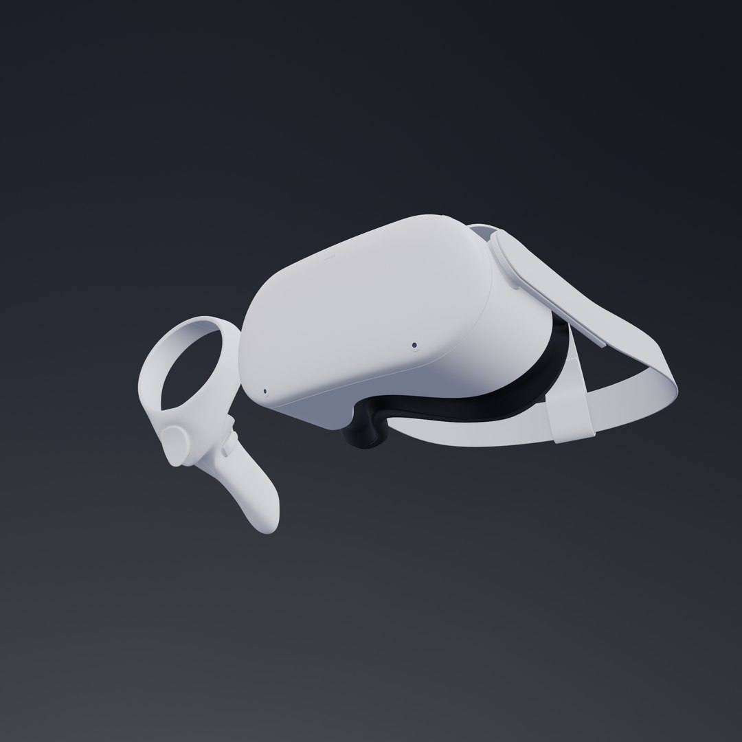 3D Oculus Quest 2 With Controllers Model - TurboSquid 2194859