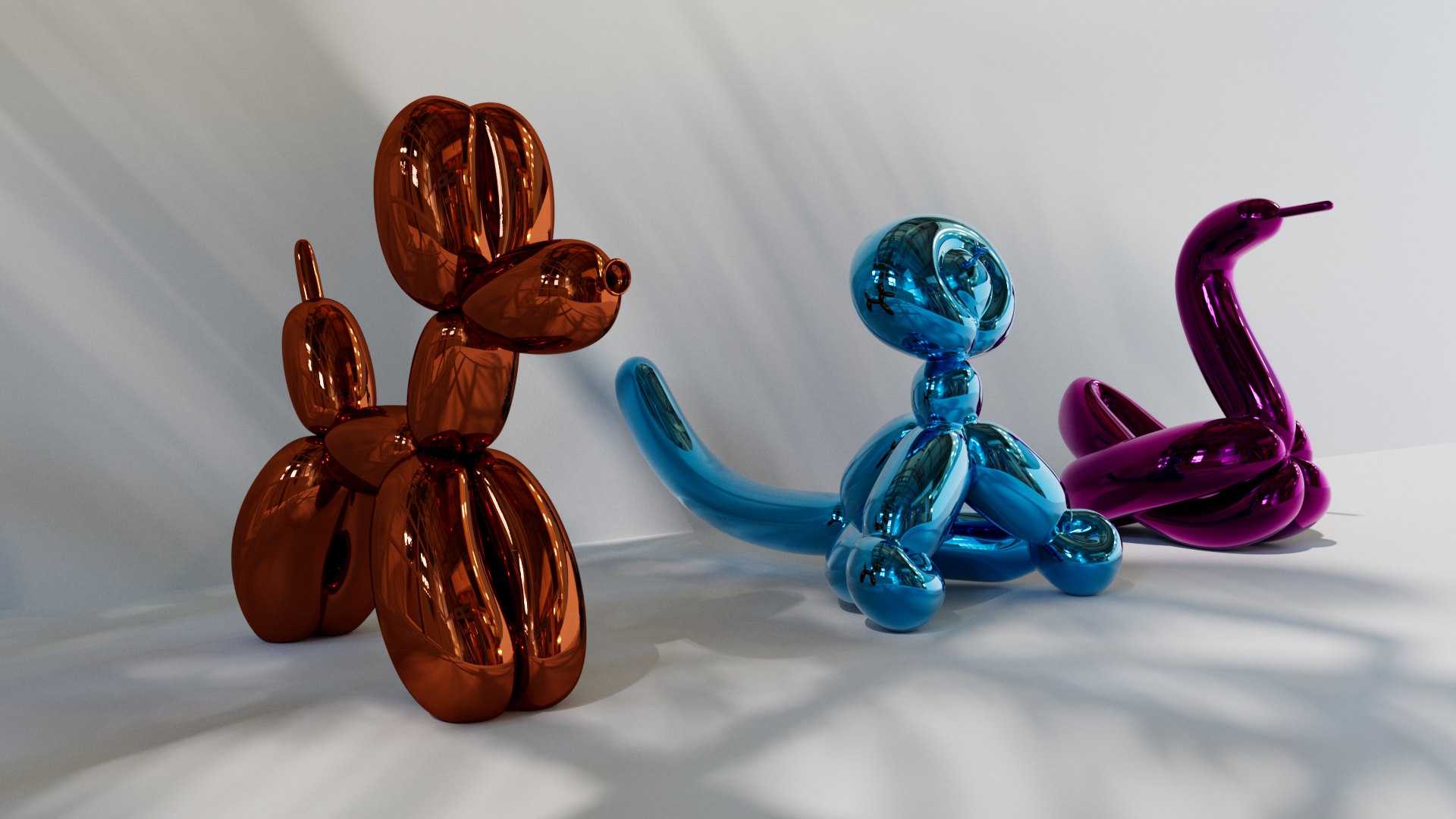 3D Model JEFF KOONS ANIMALS - TurboSquid 2183726