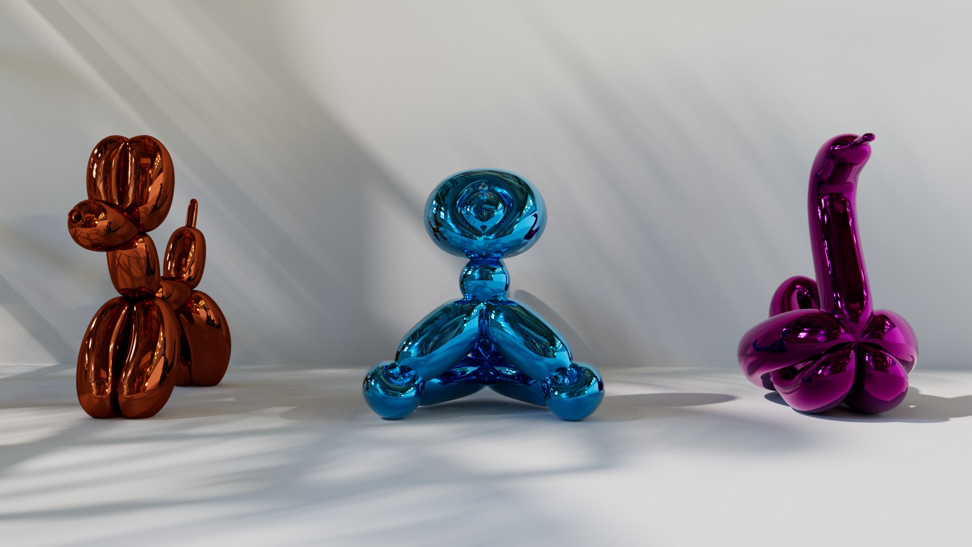 3D Model JEFF KOONS ANIMALS - TurboSquid 2183726