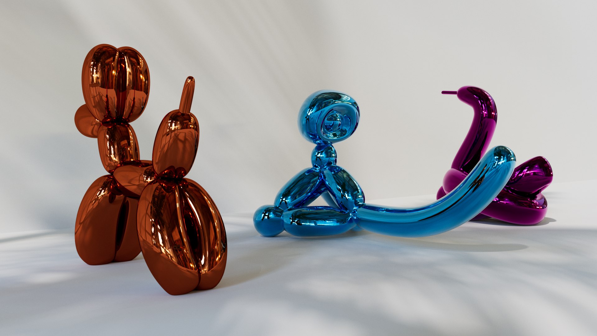 3D Model JEFF KOONS ANIMALS - TurboSquid 2183726