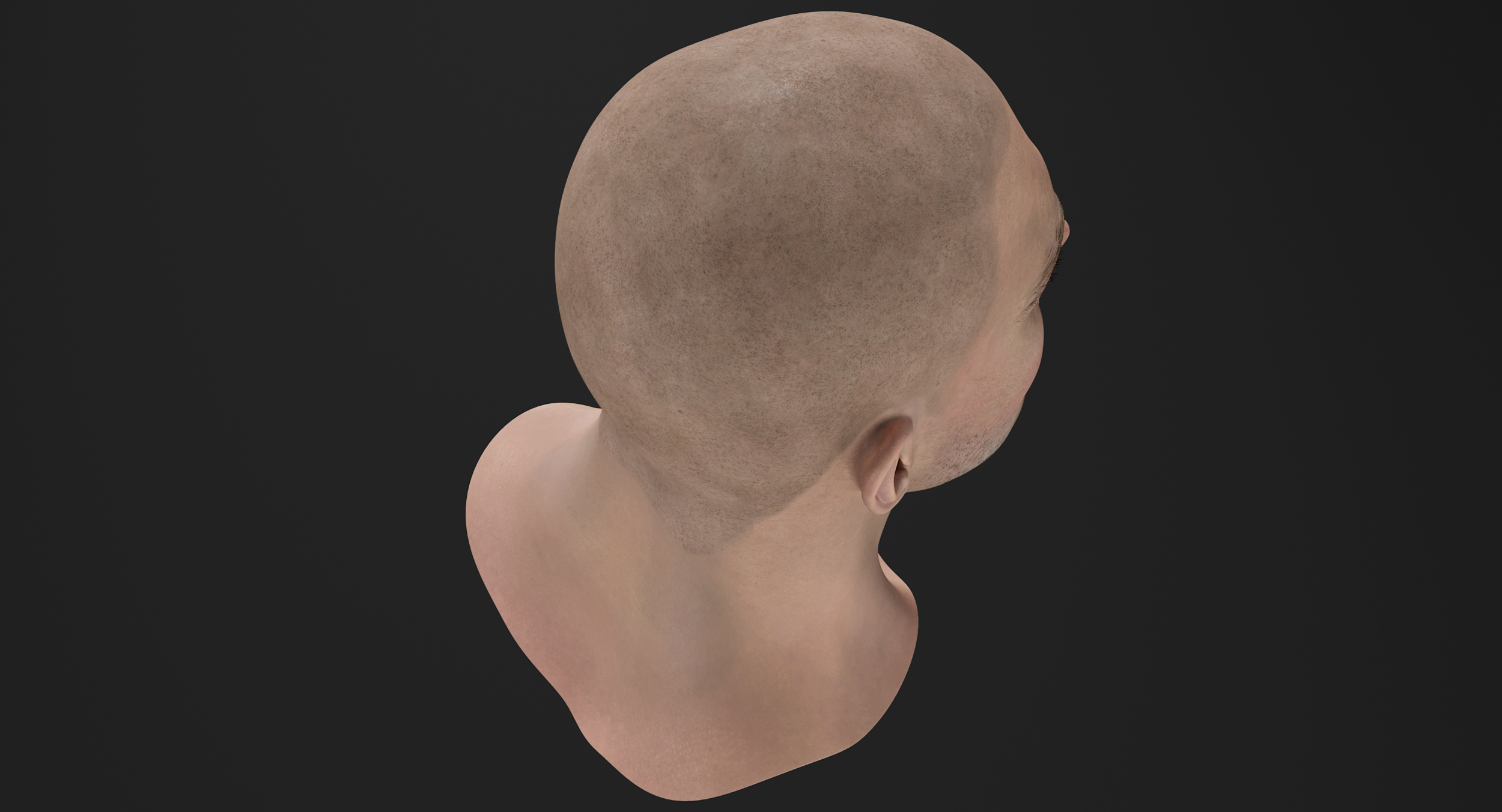 3D male police head - TurboSquid 1392821